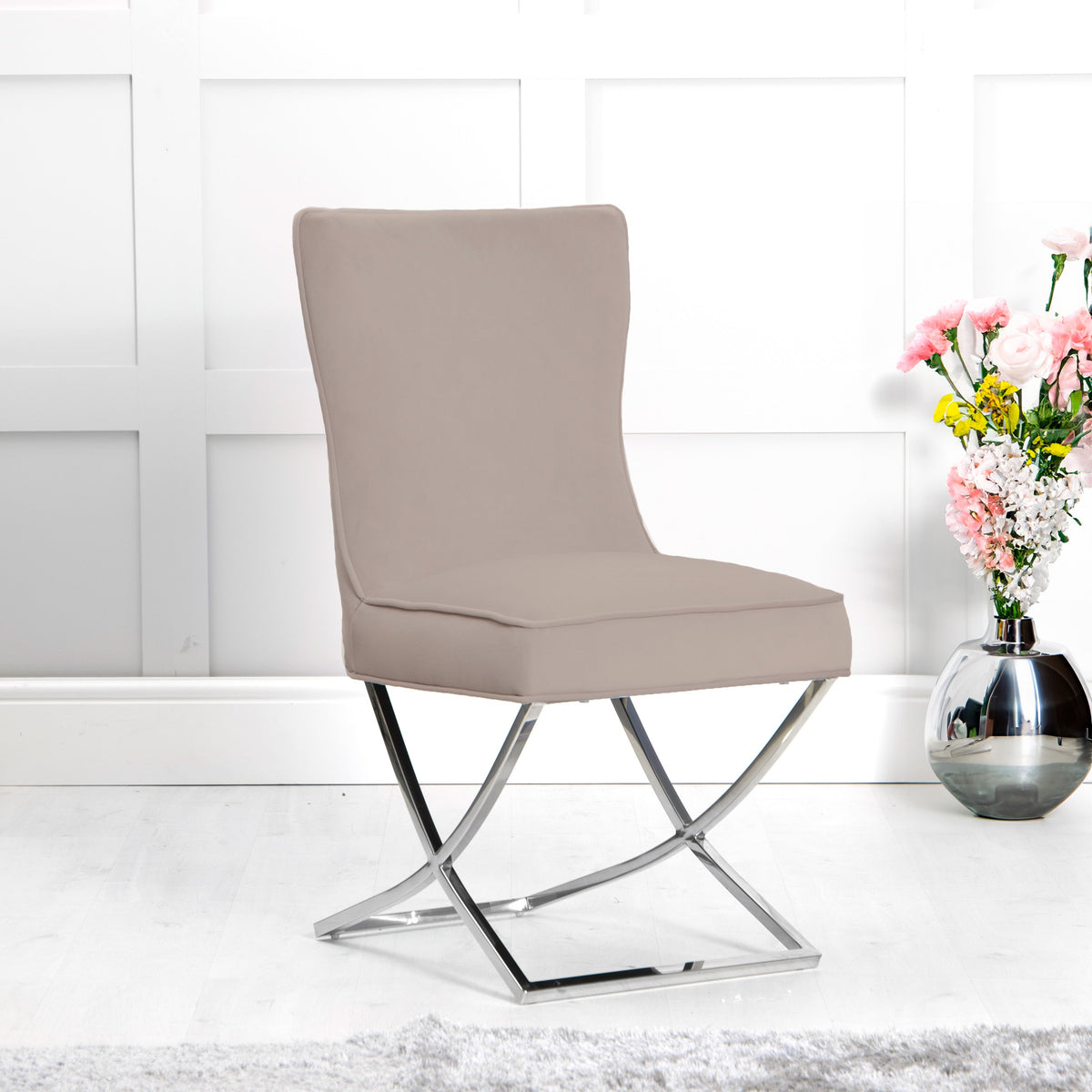 The Chair Collection Dining Chair - Taupe Velvet – Agile Imports