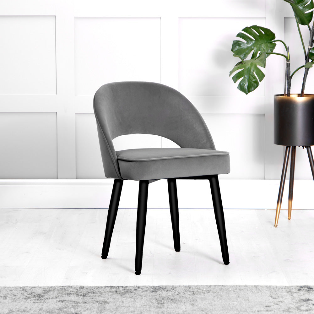 The Chair Collection Dining Chair - Grey Velvet – Agile Imports