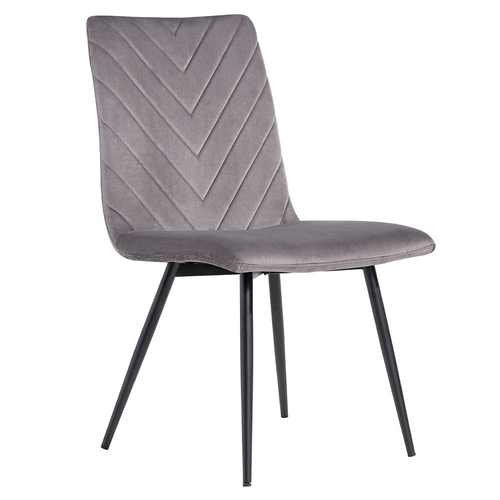 The Chair Collection - Retro Dining - Dark Grey Velvet – Agile Imports