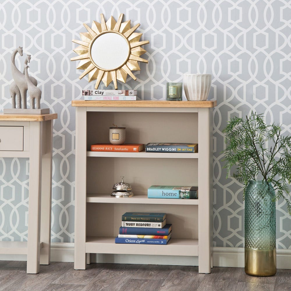 RA Dining Truffle - Small Wide Bookcase – Agile Imports